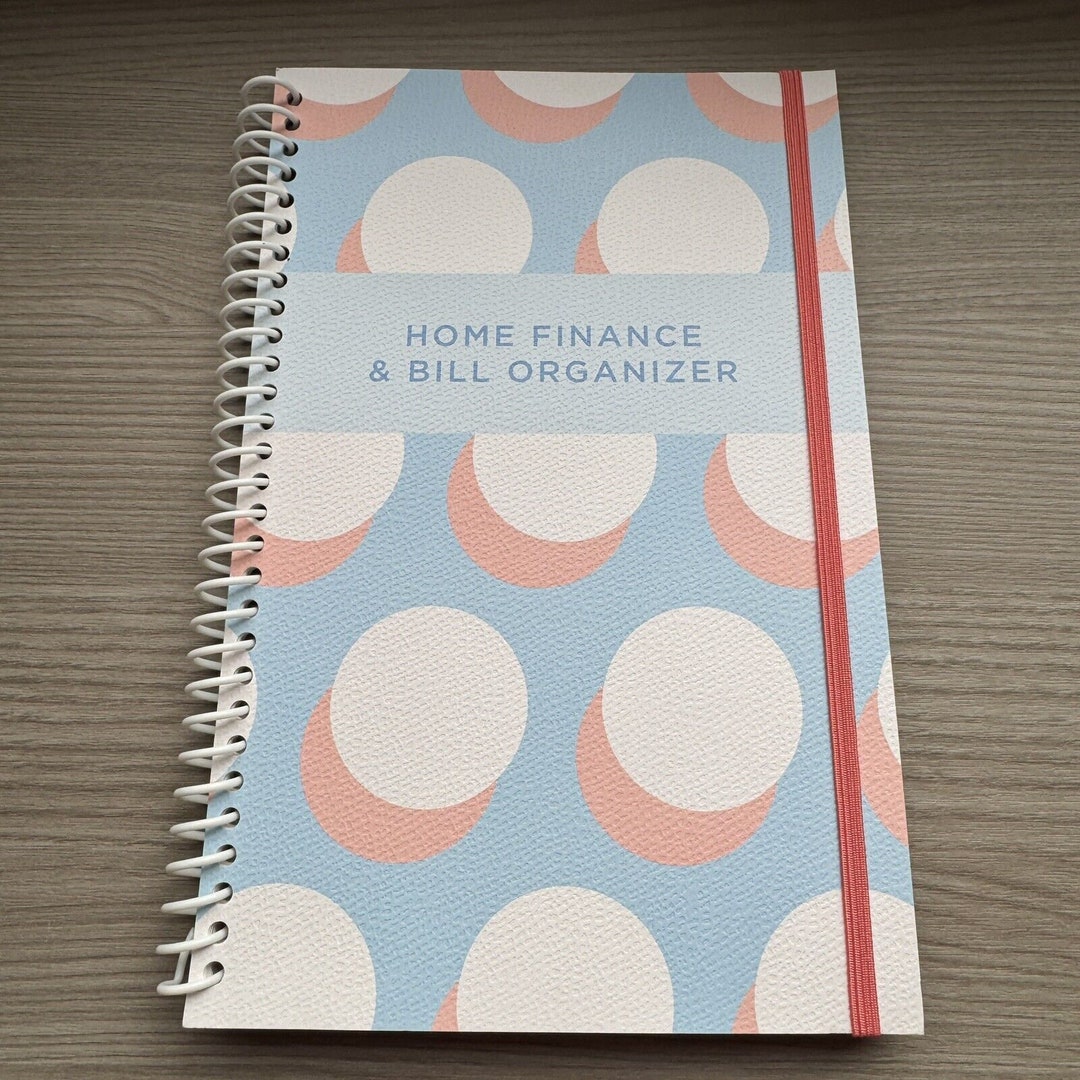 Home Finance Bill Organizer With Pockets Monthly Budget Planner Tracker ...