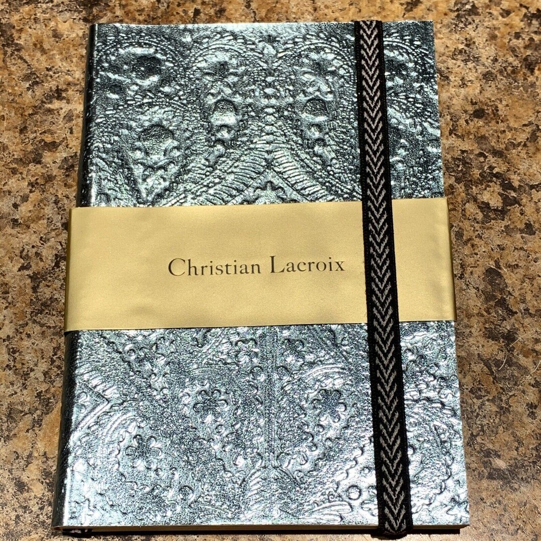 Christian Lacroix Metallic Notebook Journal 4.25x6 Inches Moon Silver ...