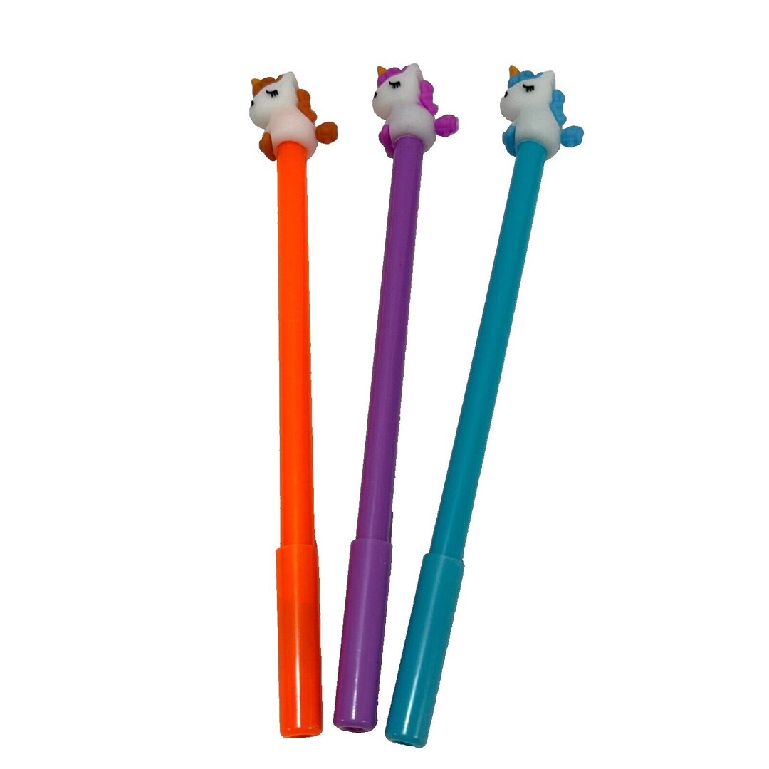 Set of 3 Unicorn Pens - Etsy