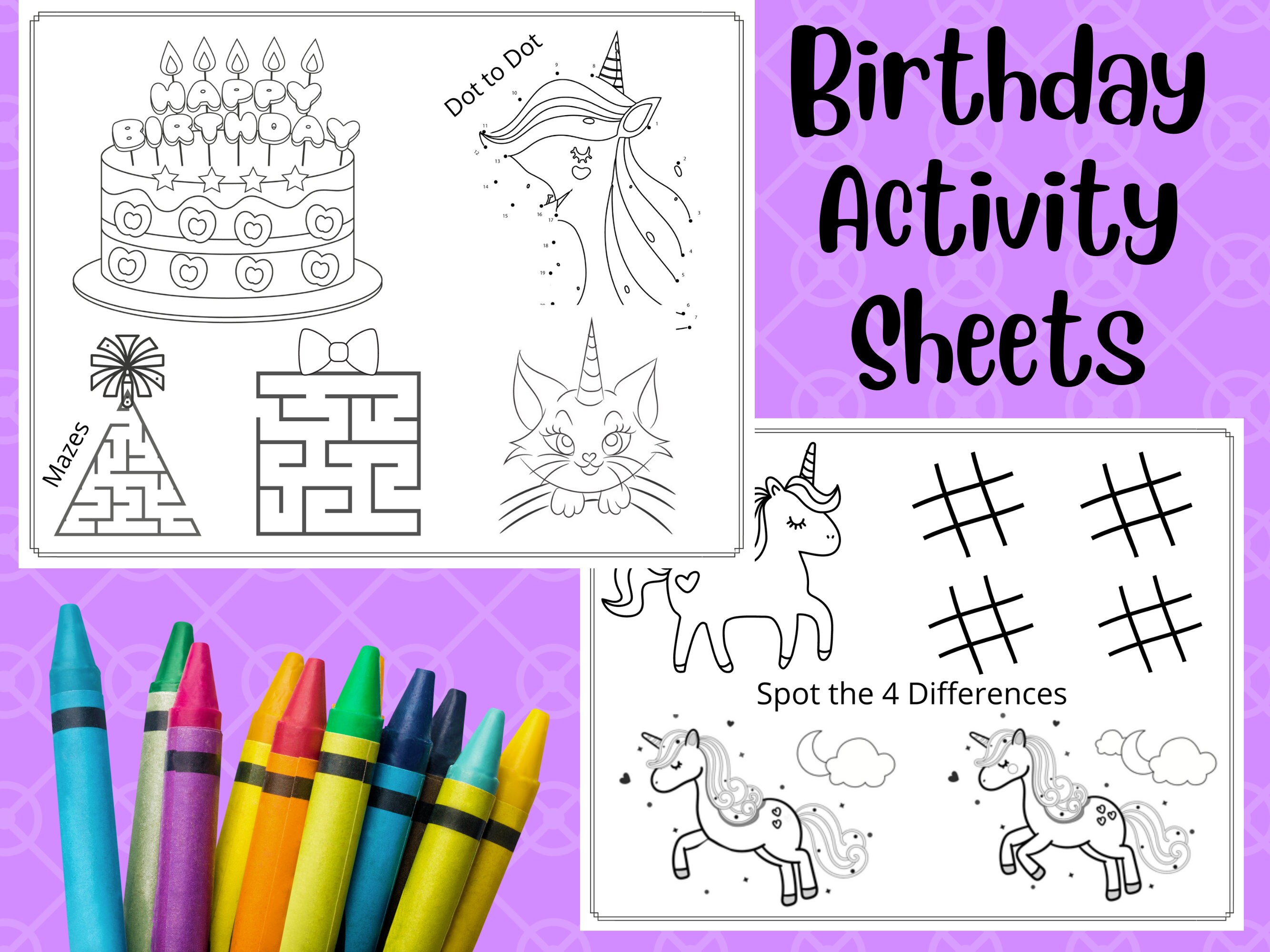 Birthday Coloring Pages For Girls