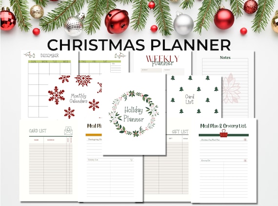 Christmas Planner and Organizer: Planning Calendars Holiday - Etsy