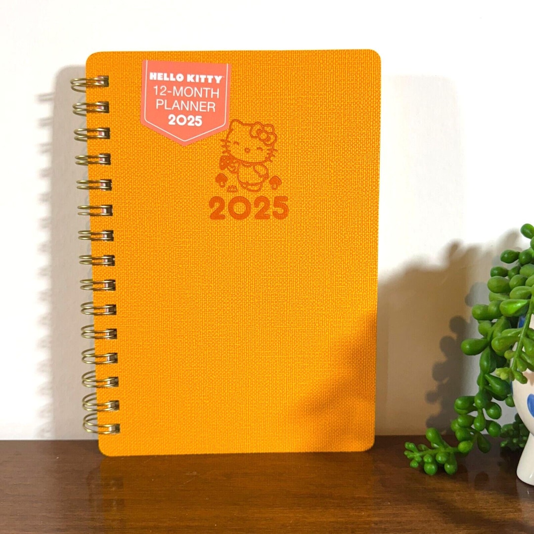 2025 Hello Kitty Planner Agenda Weekly Pages and Monthly Calendars OCS ...