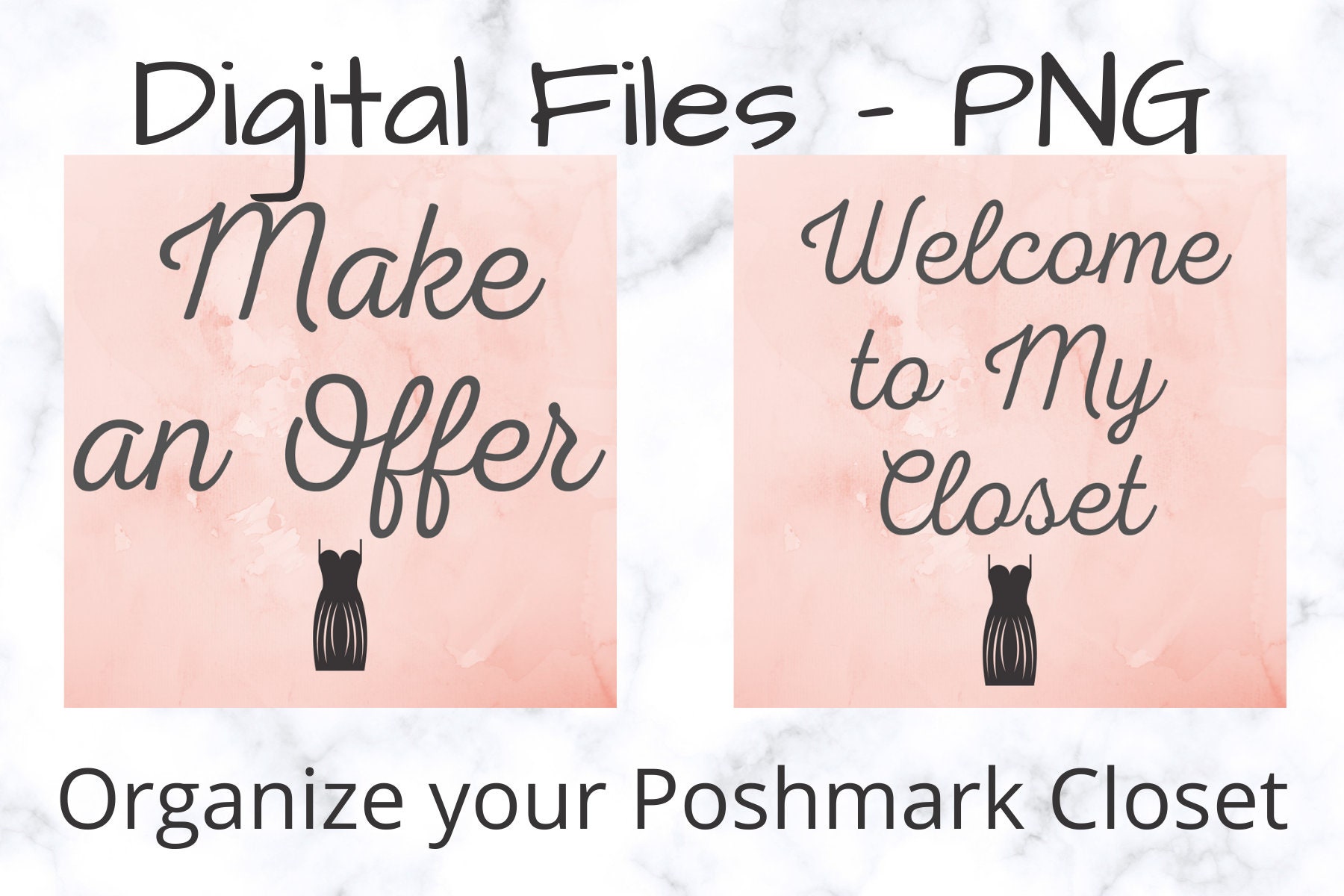 Poshmark Closet Signs Boutique Signs Pink and Grey - Etsy