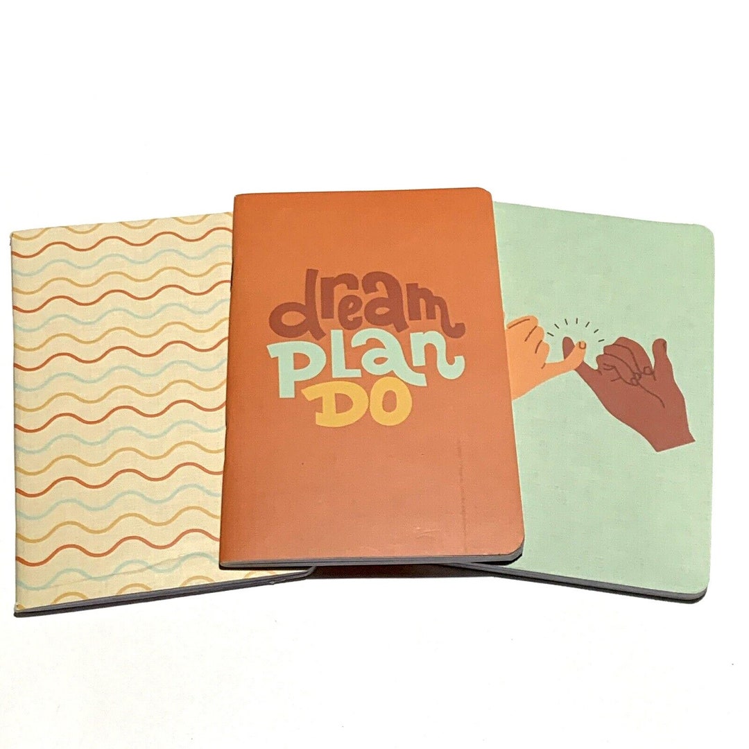 Small Notebooks Journal Grid Paper Set of 3 3.5x5.5in - Etsy