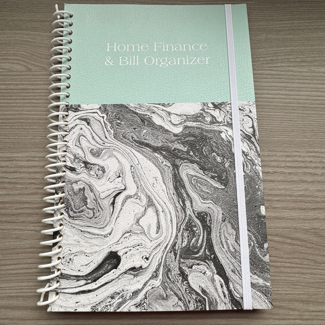 Home Finance Bill Organizer With Pockets Monthly Budget Planner Tracker ...
