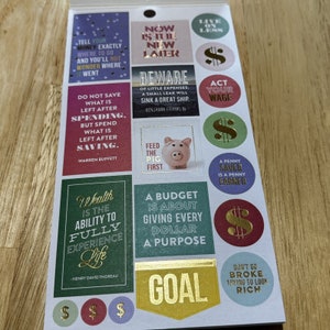The Happy Planner Budget Stickers Book 682 Pieces - Etsy