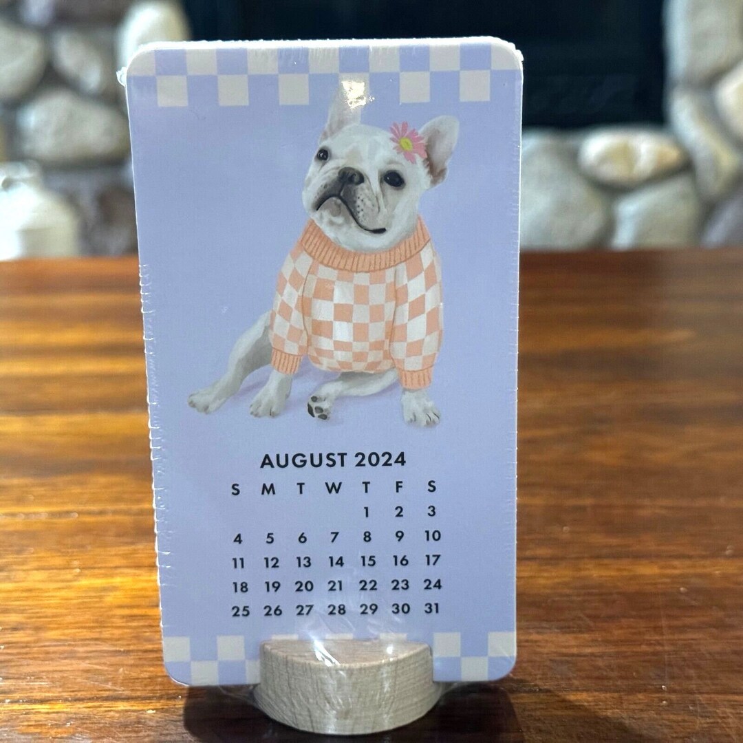 Molly & Rex Calendar Desk Mini 2024 2025 French Bulldog Dog 5.25" - Etsy UK
