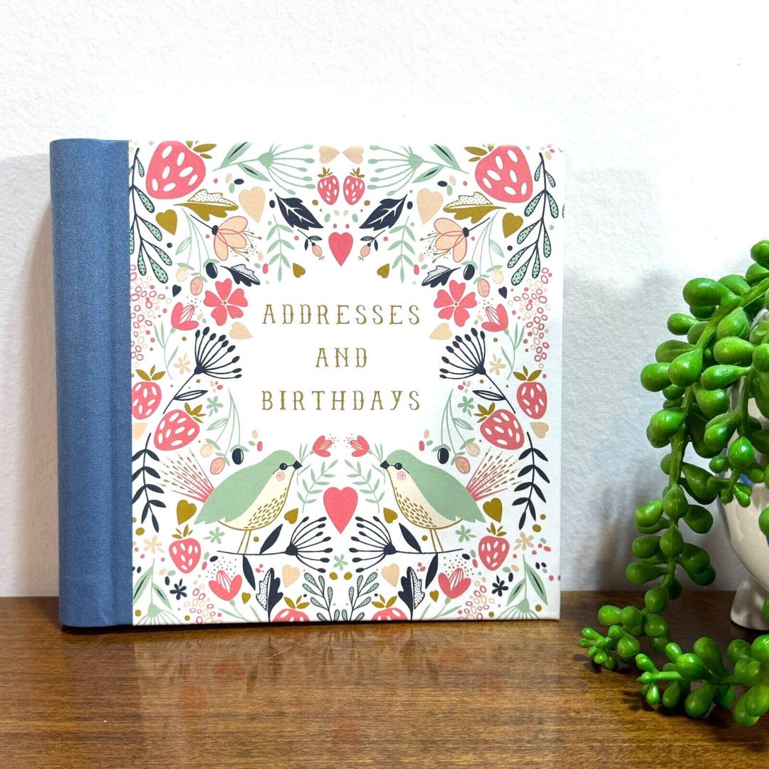 Address Book With Alphabetical Tabs and Birthday Monthly List ...