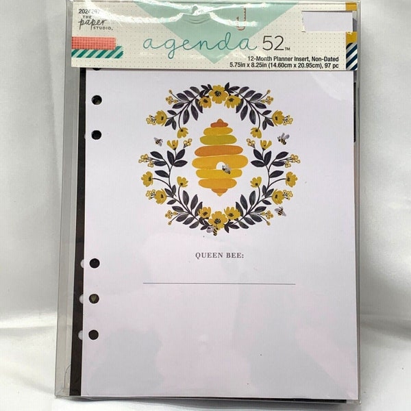 Agenda 52 Planner - Etsy