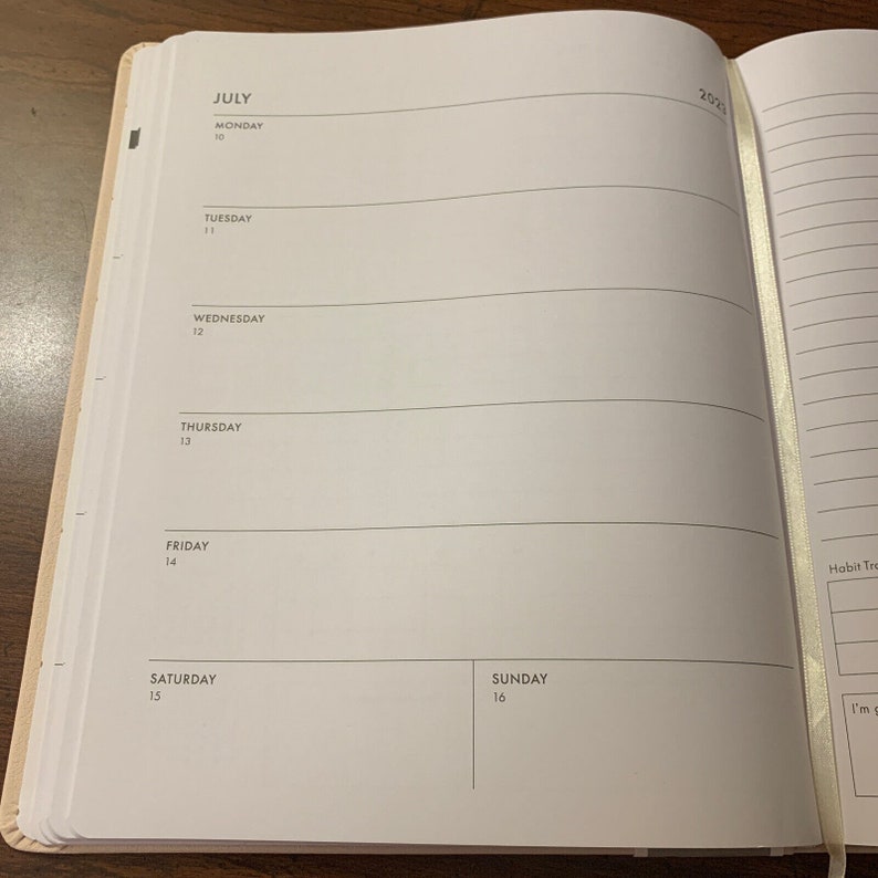 2023 Planner Monthly Weekly Layouts Notes Pages Eccolo 8x10 - Etsy