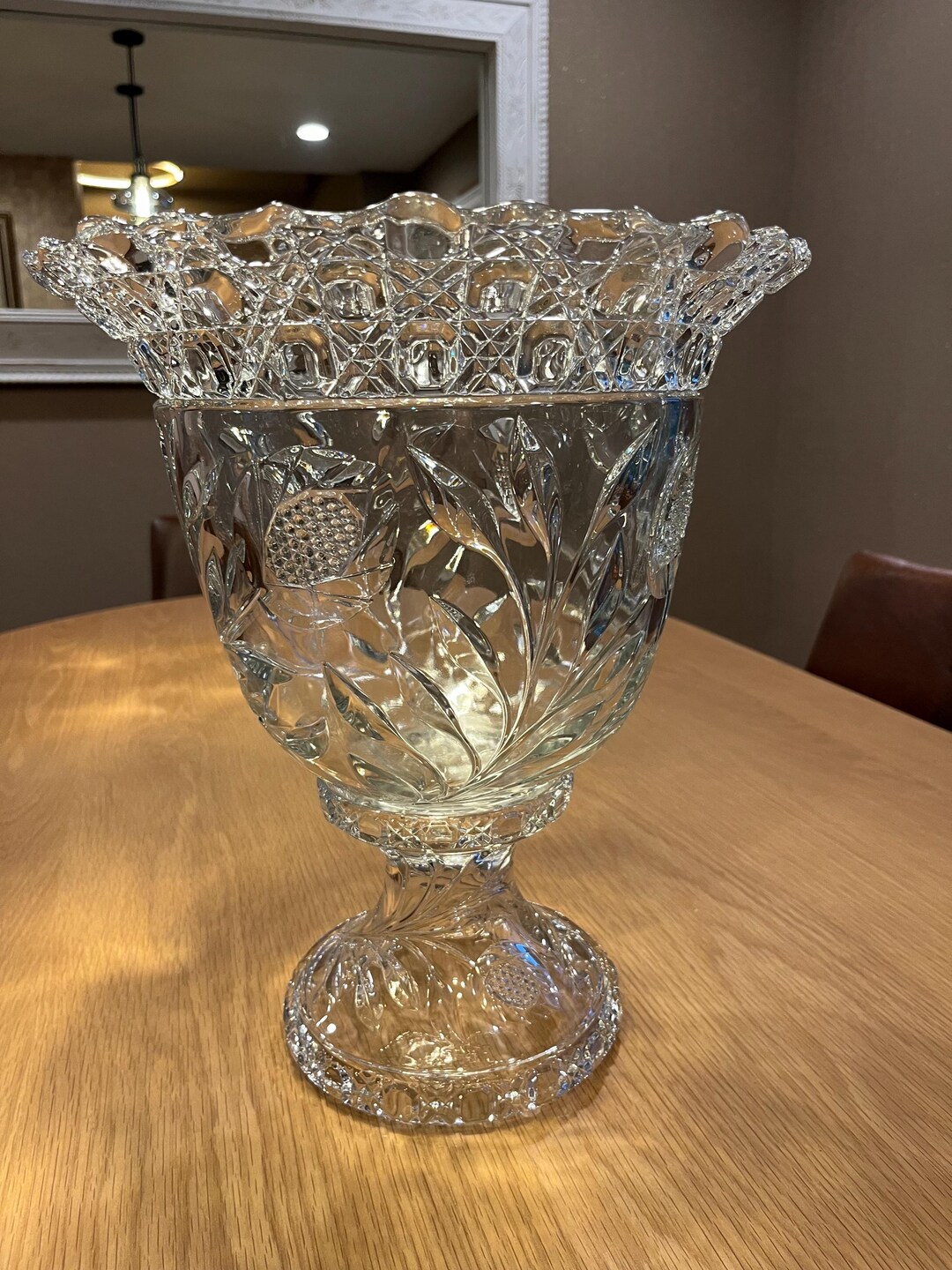 Large Two Piece Centerpiece/punch Bowl - Etsy