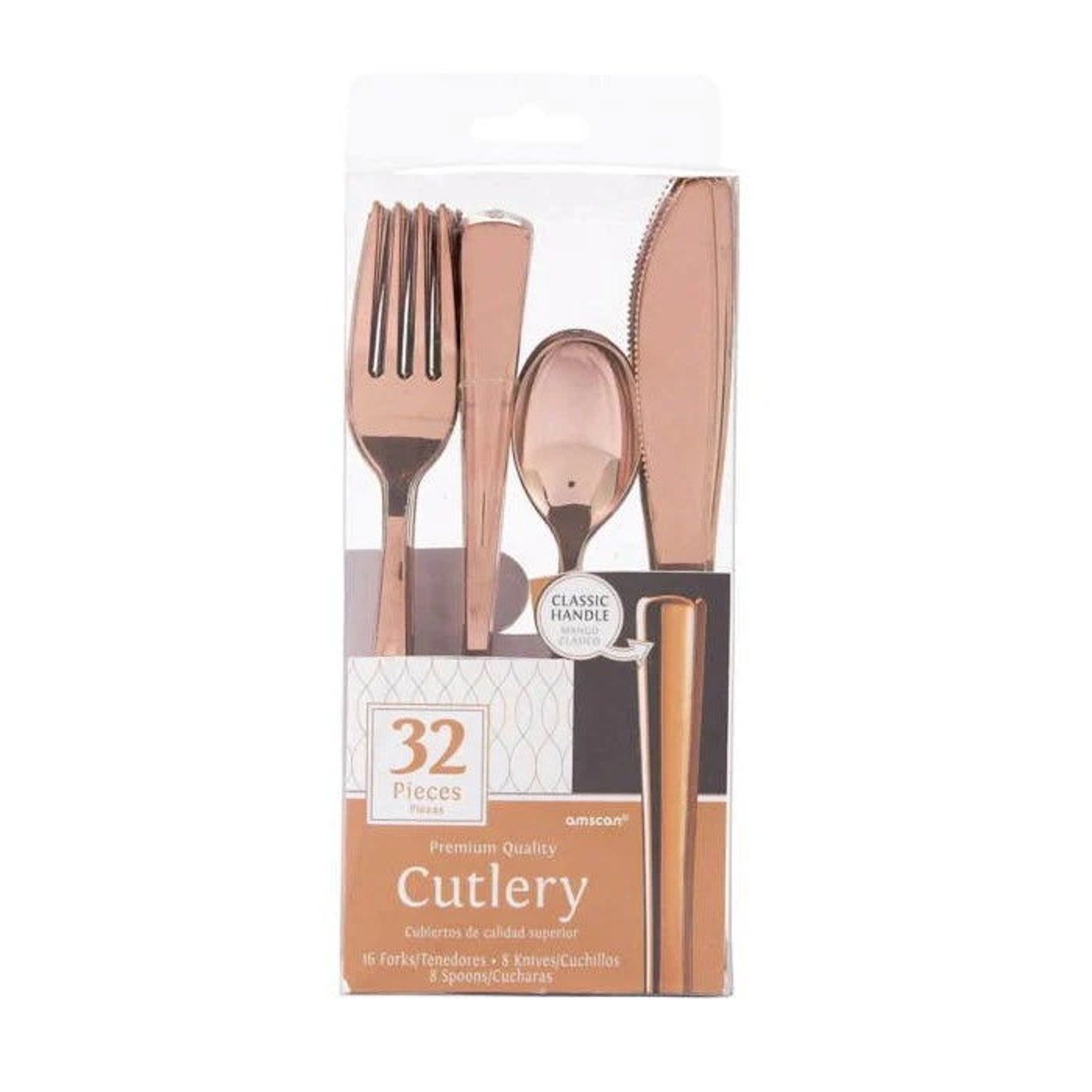 Rose Gold Cutlery Set 32ct Premium Utencils Forks Knives - Etsy