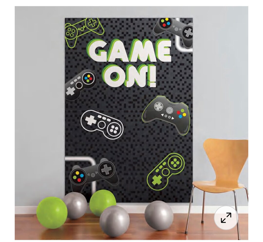Game On! Level up Photo Backdrop, 4.6ft X 6.6ft, 4pc - Etsy UK