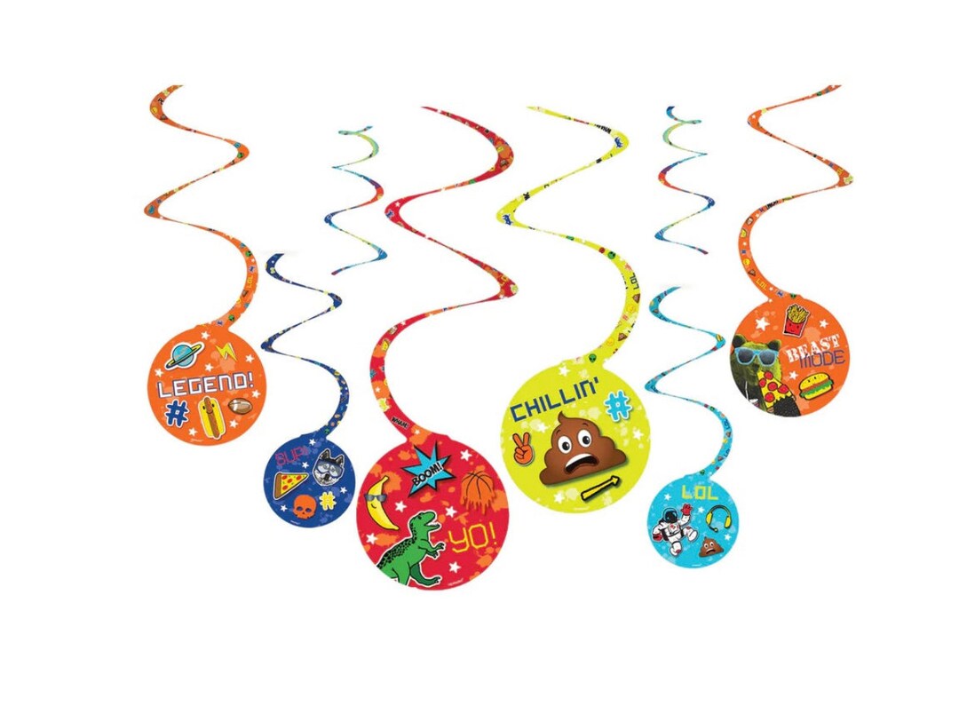 Epic Party Spiral Decorations - Etsy