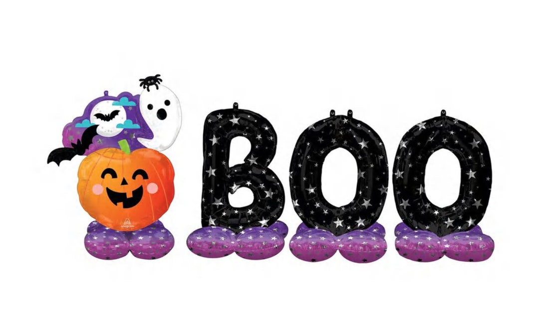 Airloonz Spooky Halloween Boo Balloon Set - Etsy