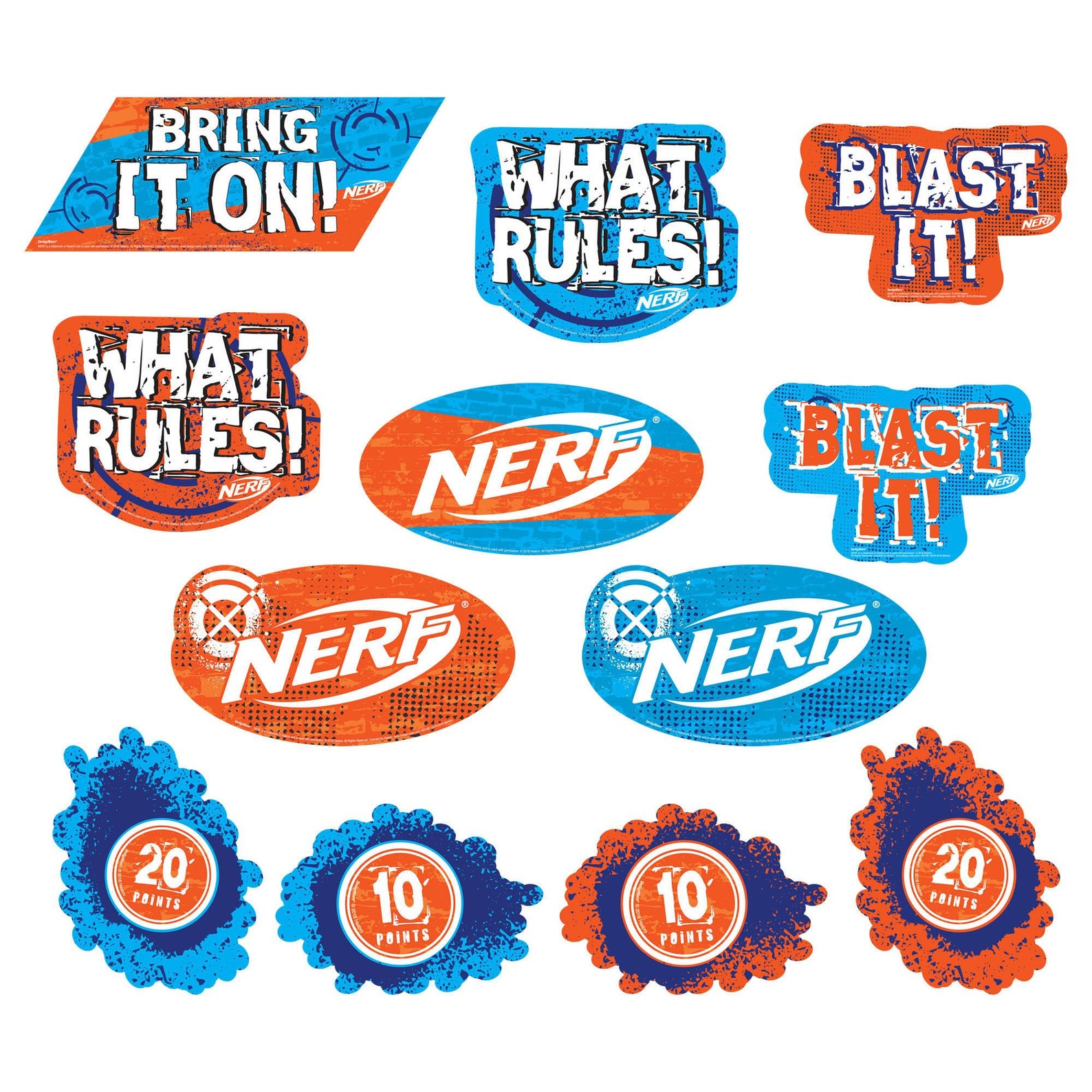 Nerf® Value Pack Cutouts Asst. - Etsy
