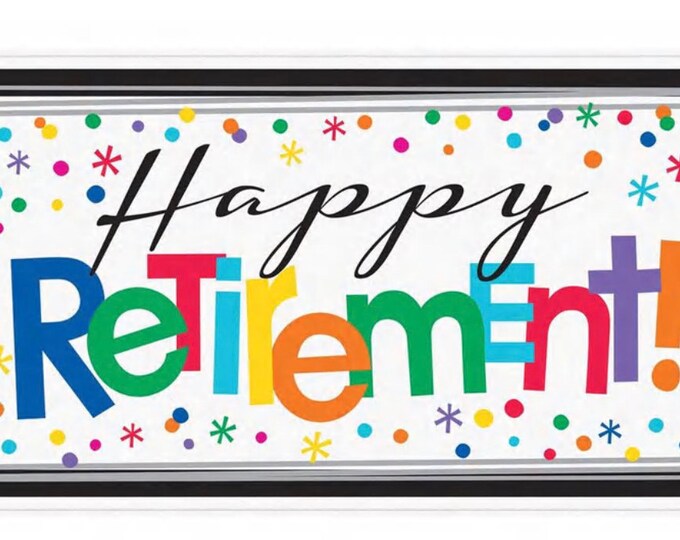 Happy Retirement Celebration Banner - Etsy