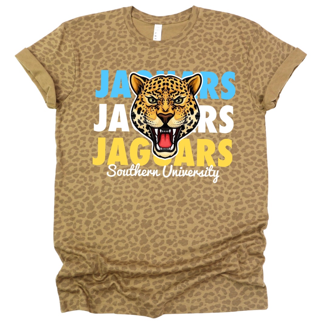 Go Jags HBCU Leopard Shirt, SU Jags, SU, Jaguar Apparel - Etsy