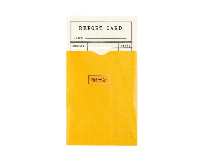 Back to School Report Card Dinner Napkin - Etsy