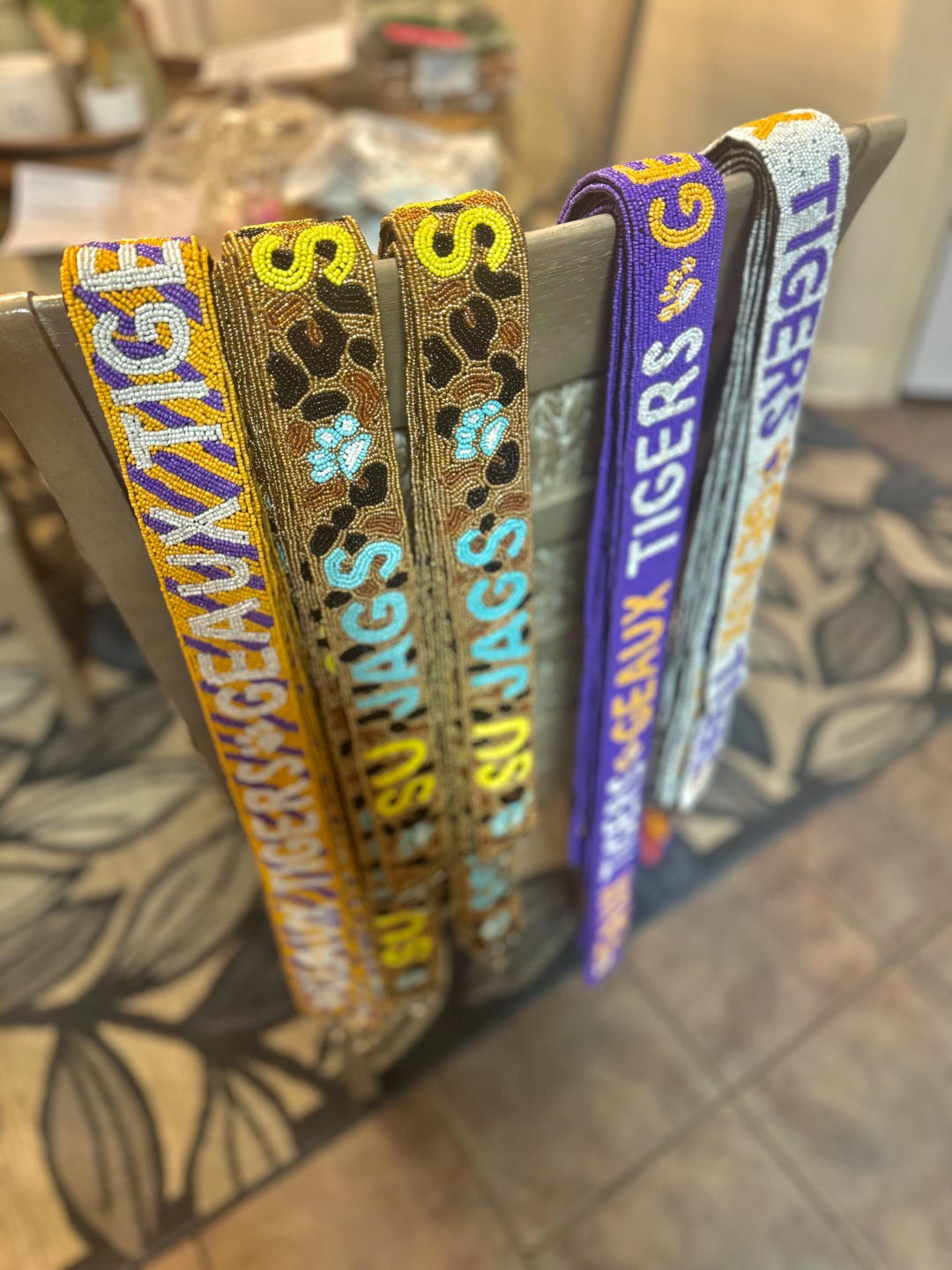 Gameday Beaded Purse Straps, Game Day Purse Straps, SU Jags, Geaux ...