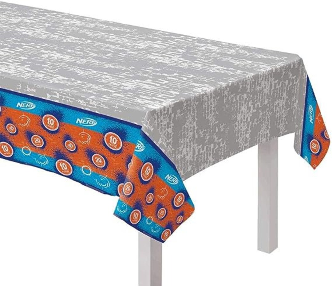 Nerf Design Paper Table Cover - 54" X 96" | Multicolor | 1 Pc. - Etsy