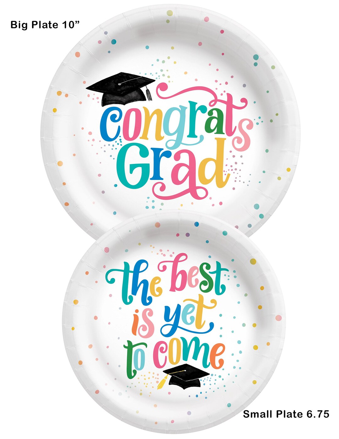 Graduation Follow Your Dreams & Congrats Plates - Etsy