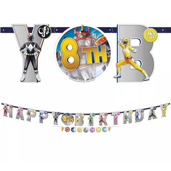 Power Rangers Banner - Etsy