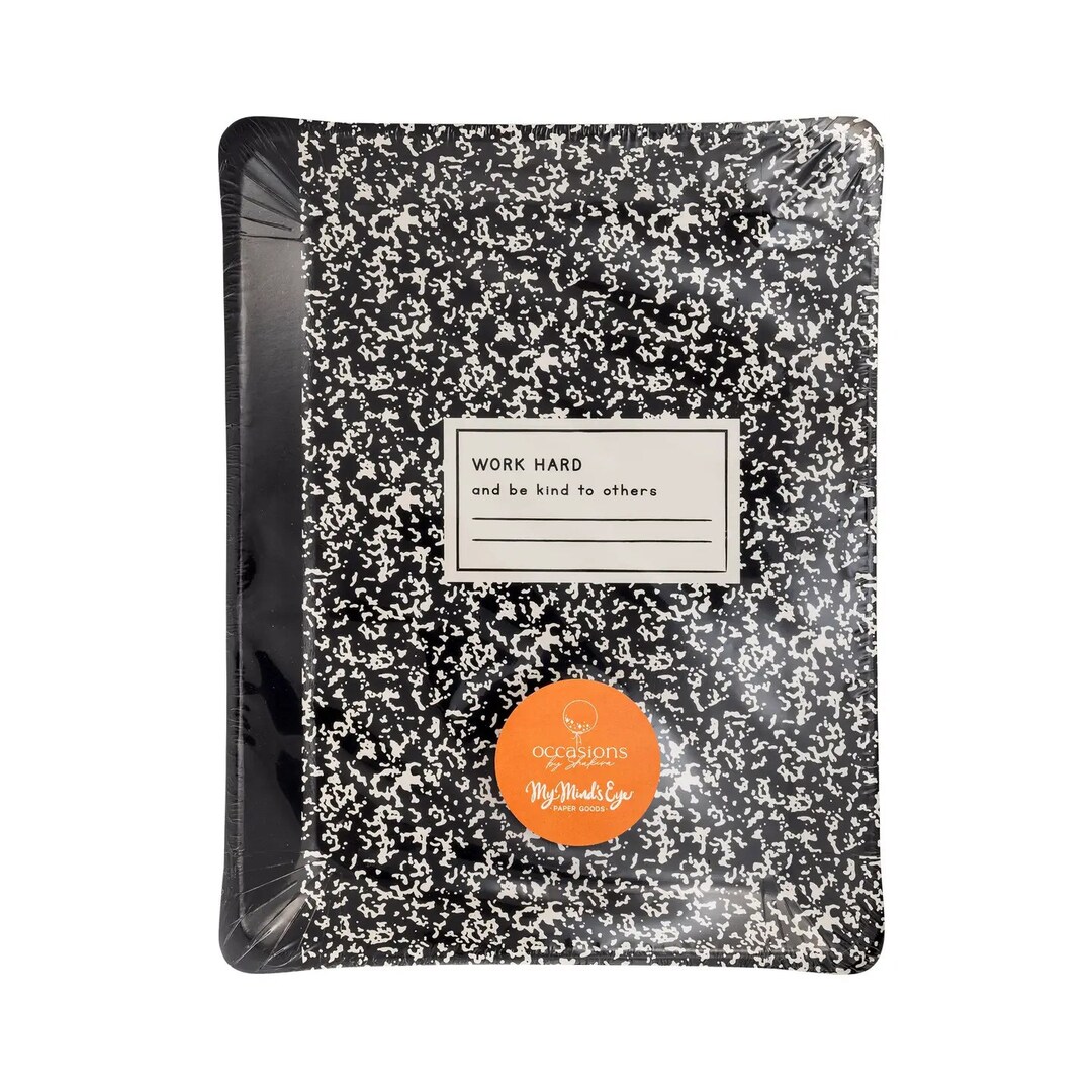 Composition Notebook Plate 8ct, 7" X 9" Plates - Etsy