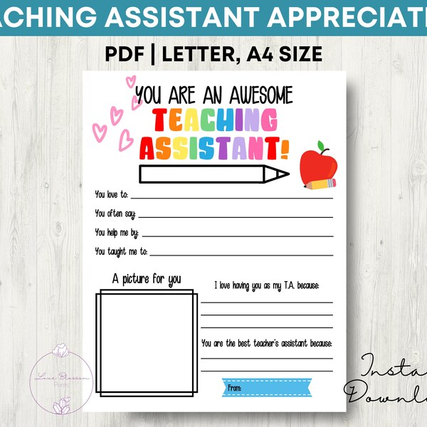 Teaching Assistant - Etsy