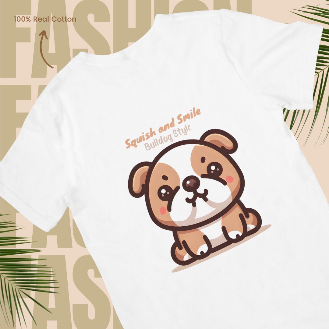 Bulldog-squish and Smile Bulldog Style Puppy Graphic - Etsy