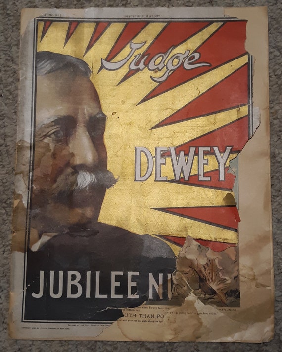 1899 Judge Dewey Journal Number Political Newspaper - Etsy 日本