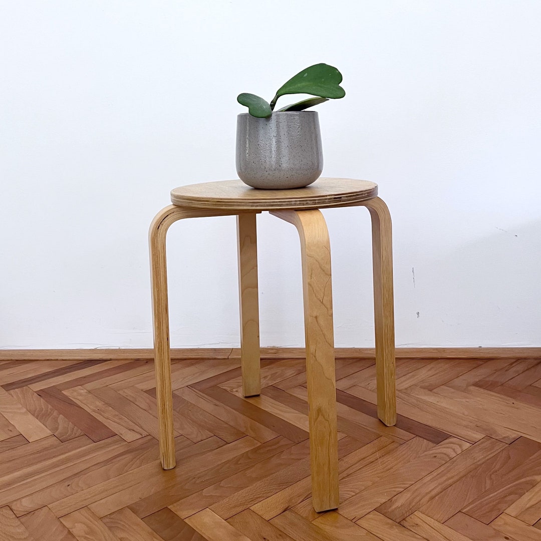 Vintage Ikea / Alvar Aalto & Artek Style Plywood Stool / Frosta Stool Birch Wood - Etsy