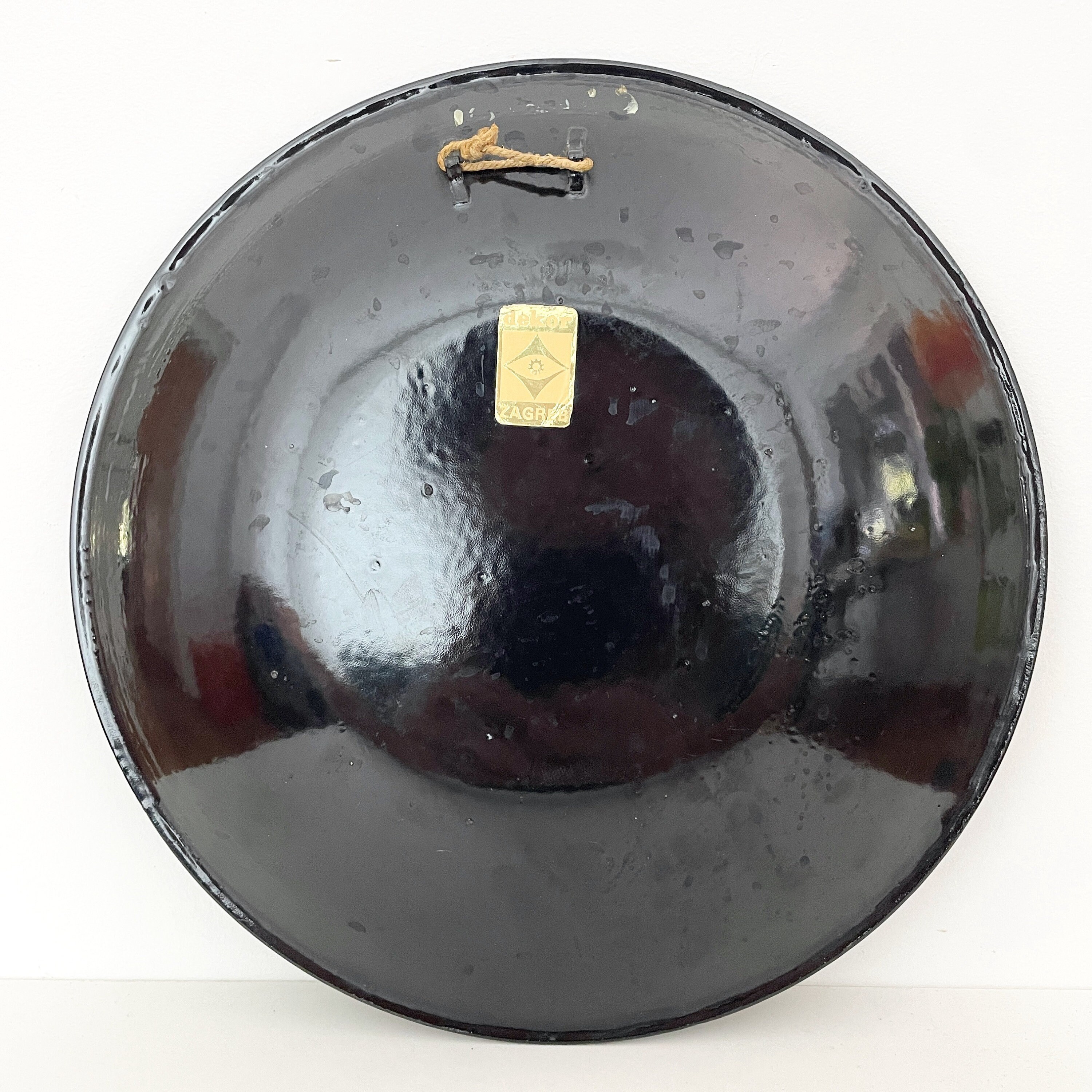 Vintage Enamel Plate / Wall Plate / Dekor Zagreb / Made in - Etsy