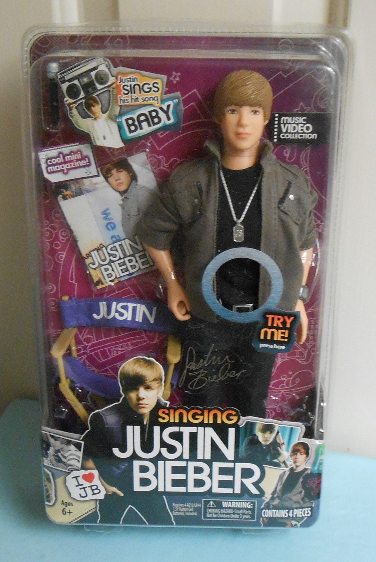 Justin Bieber Singing Doll Limited Edition With Accessories - Etsy