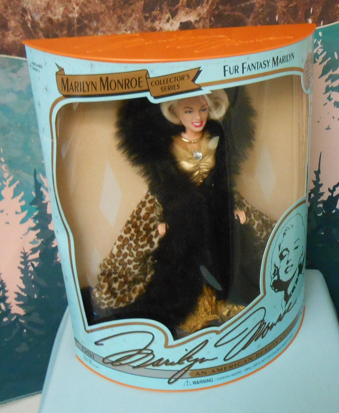 Marilyn Monroe Collector's Series Fur Fantasy Marilyn Doll Limited Edition Individually Numbered ...