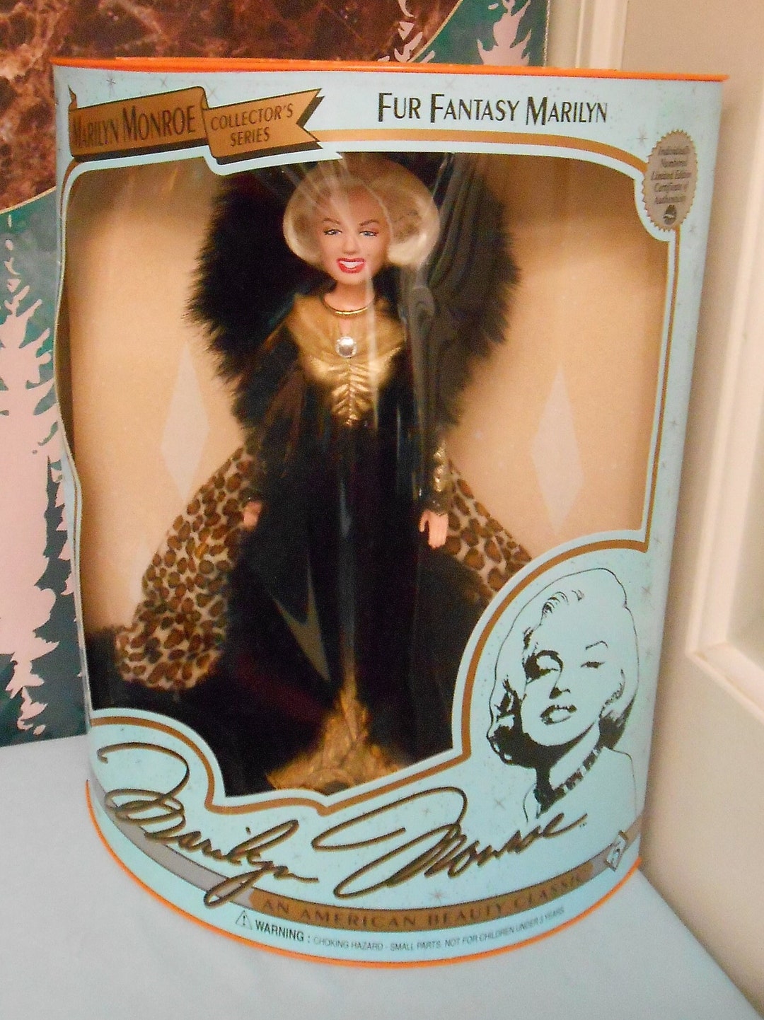 Marilyn Monroe Collector's Series Fur Fantasy Marilyn Doll Limited Edition Individually Numbered ...