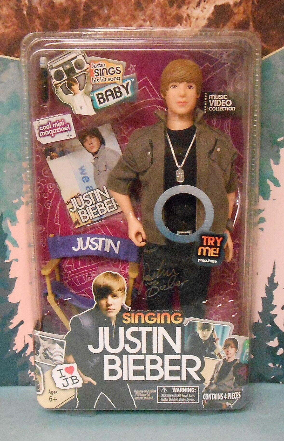 Justin Bieber Singing Doll Limited Edition With Accessories - Etsy