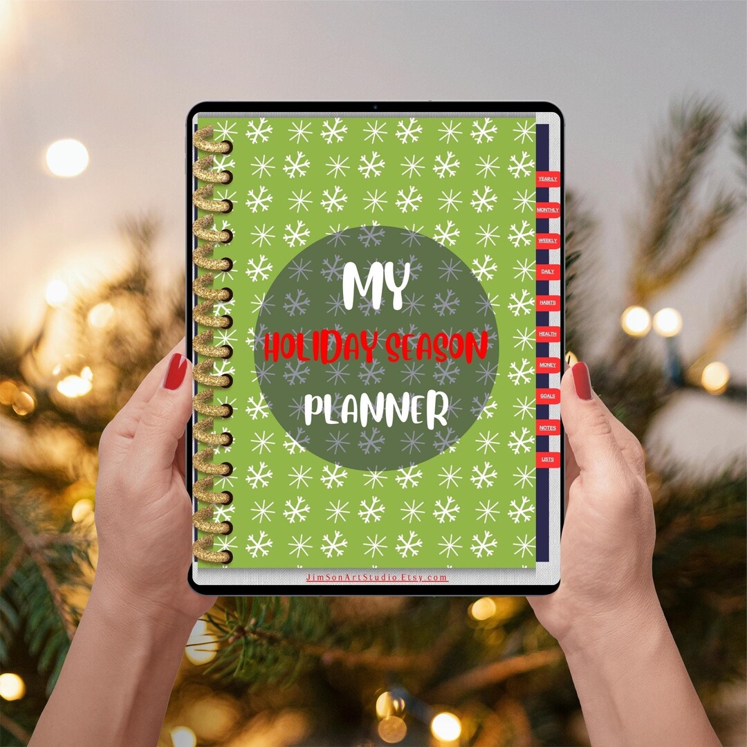 Holiday Season Digital Planner: Instant Download for Ipad/tablet - Etsy