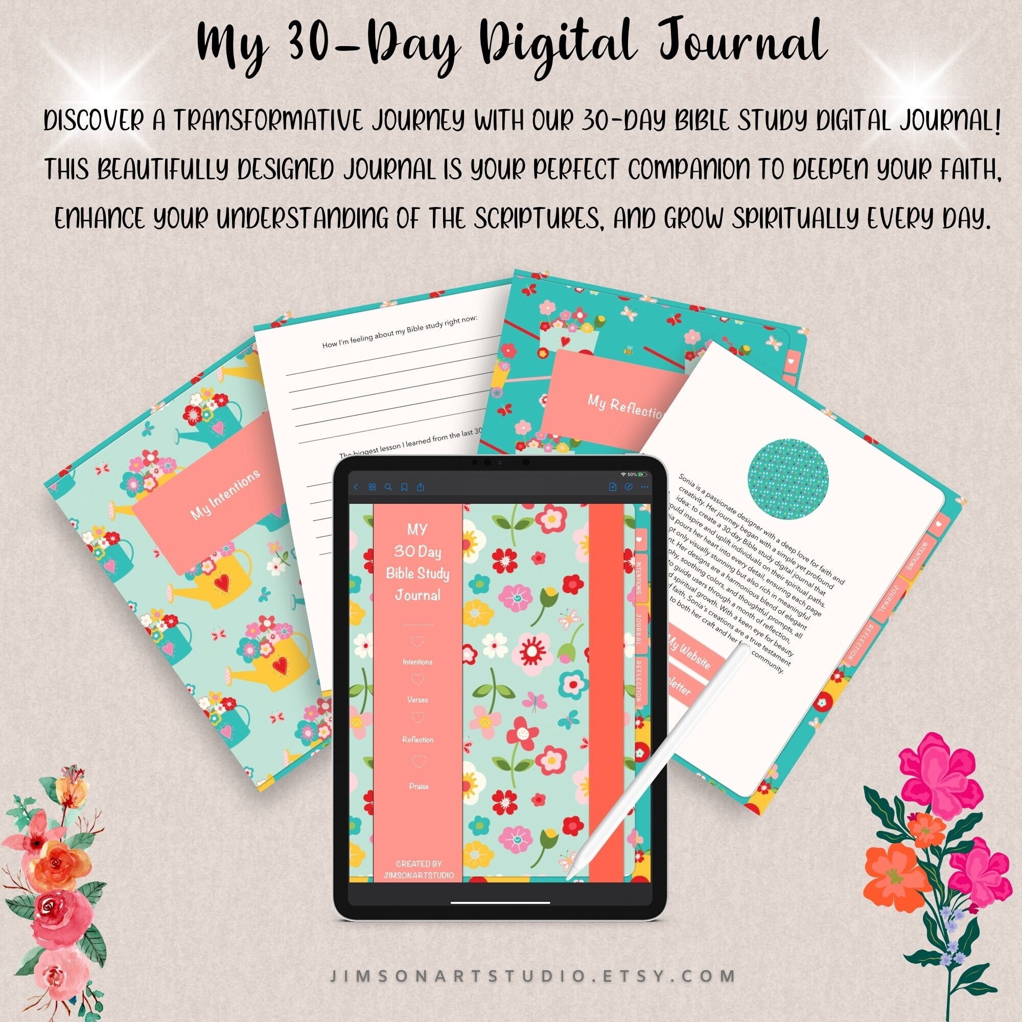 30 Day Journal Bible Study, Faith Journal, Bible Study Journal ...