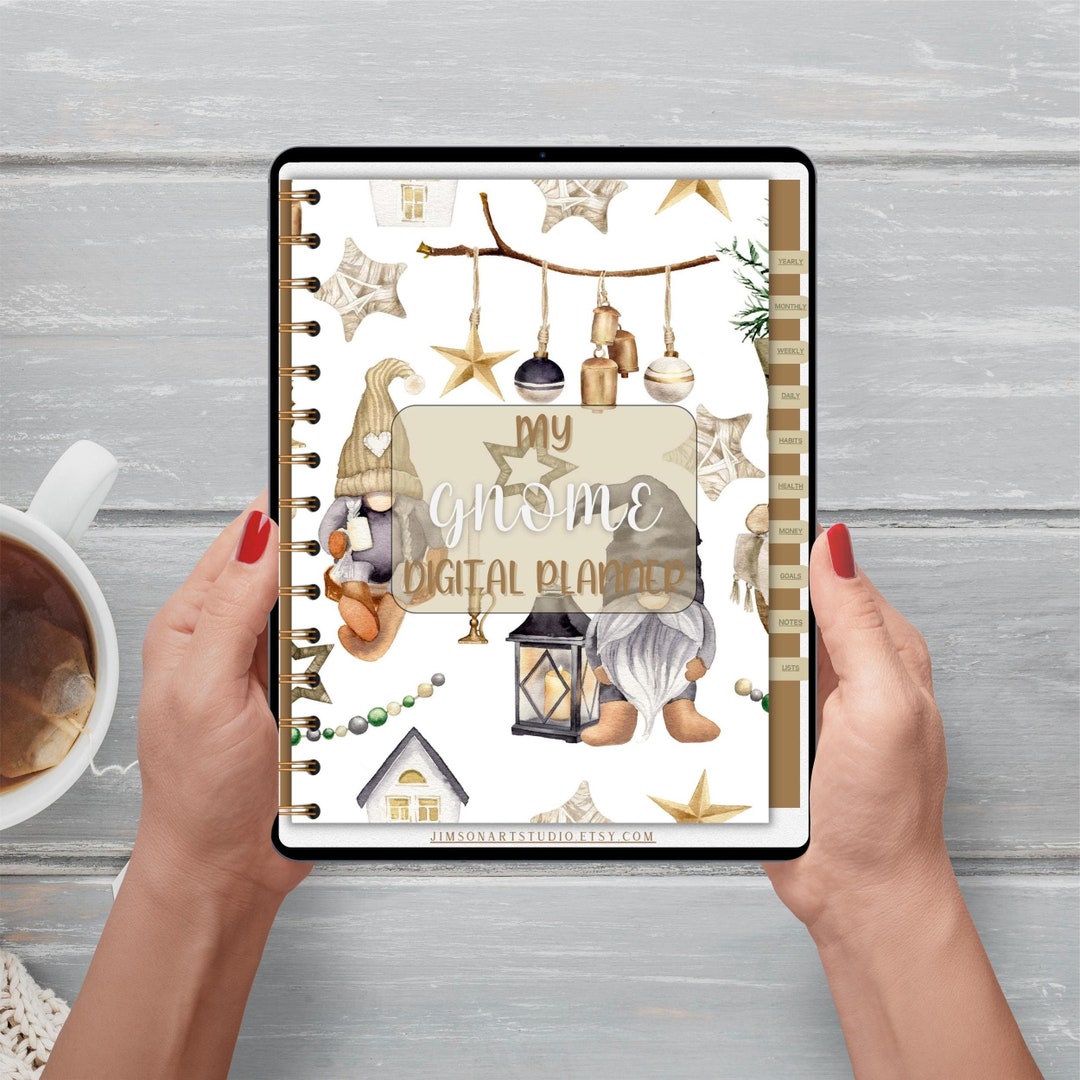 Gnome-themed Holiday Planner Digital Xmas Planner for Organizing the ...