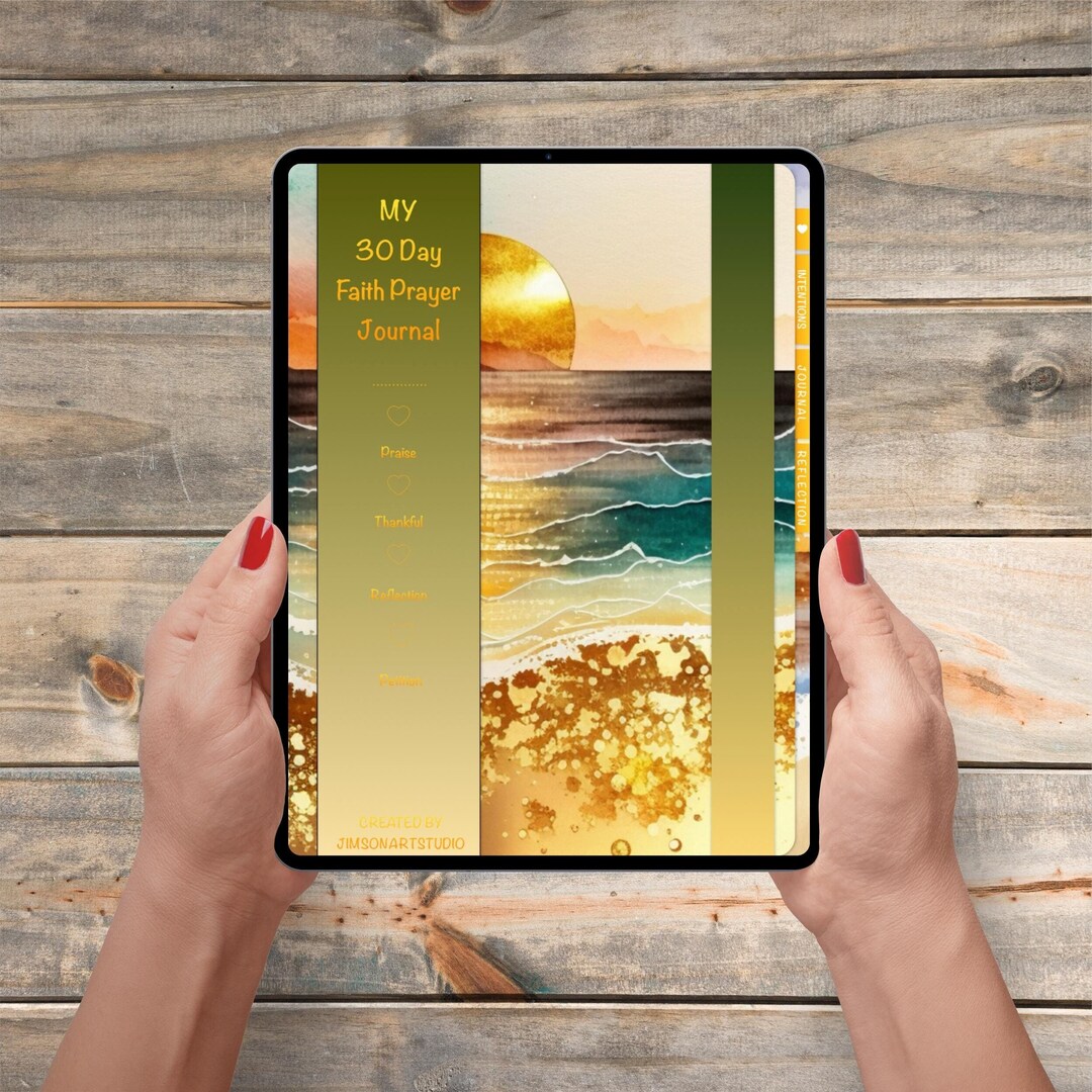30-day Faith Prayer Digital Journal: Spiritual Growth Planning (PDF) - Etsy