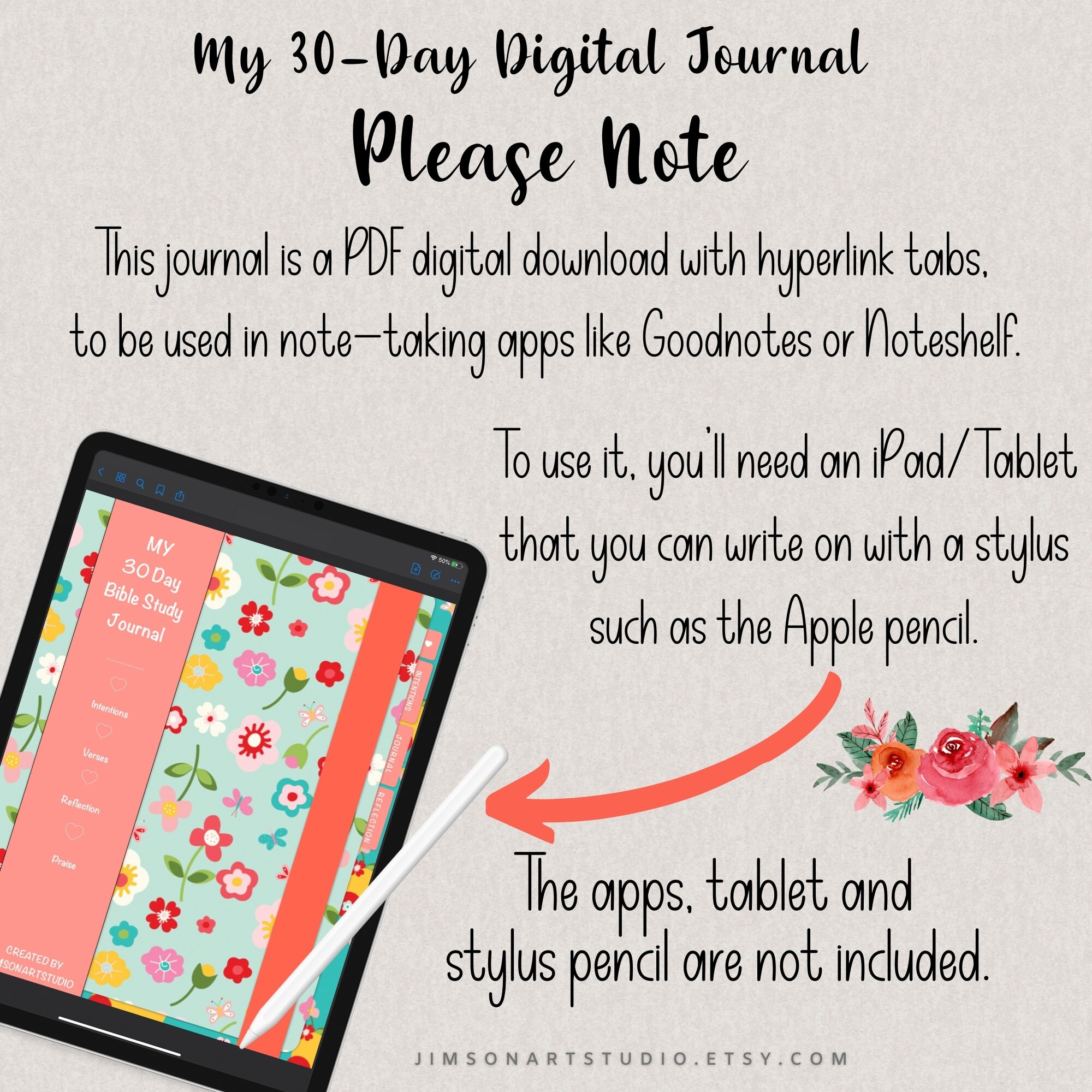 30 Day Journal Bible Study, Faith Journal, Bible Study Journal ...