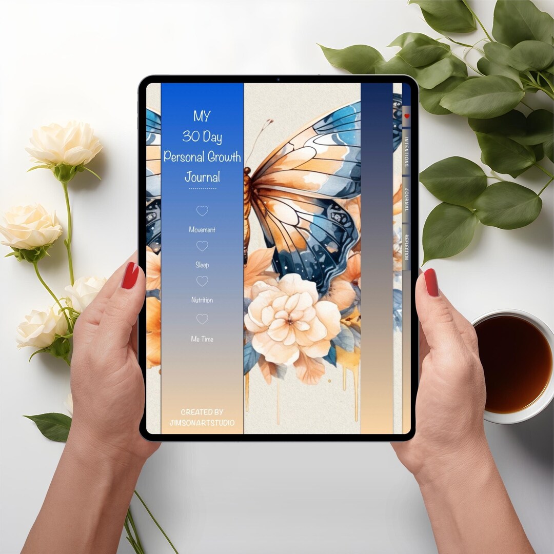 30-day Personal Growth Digital Journal: Butterfly Design (PDF Download ...