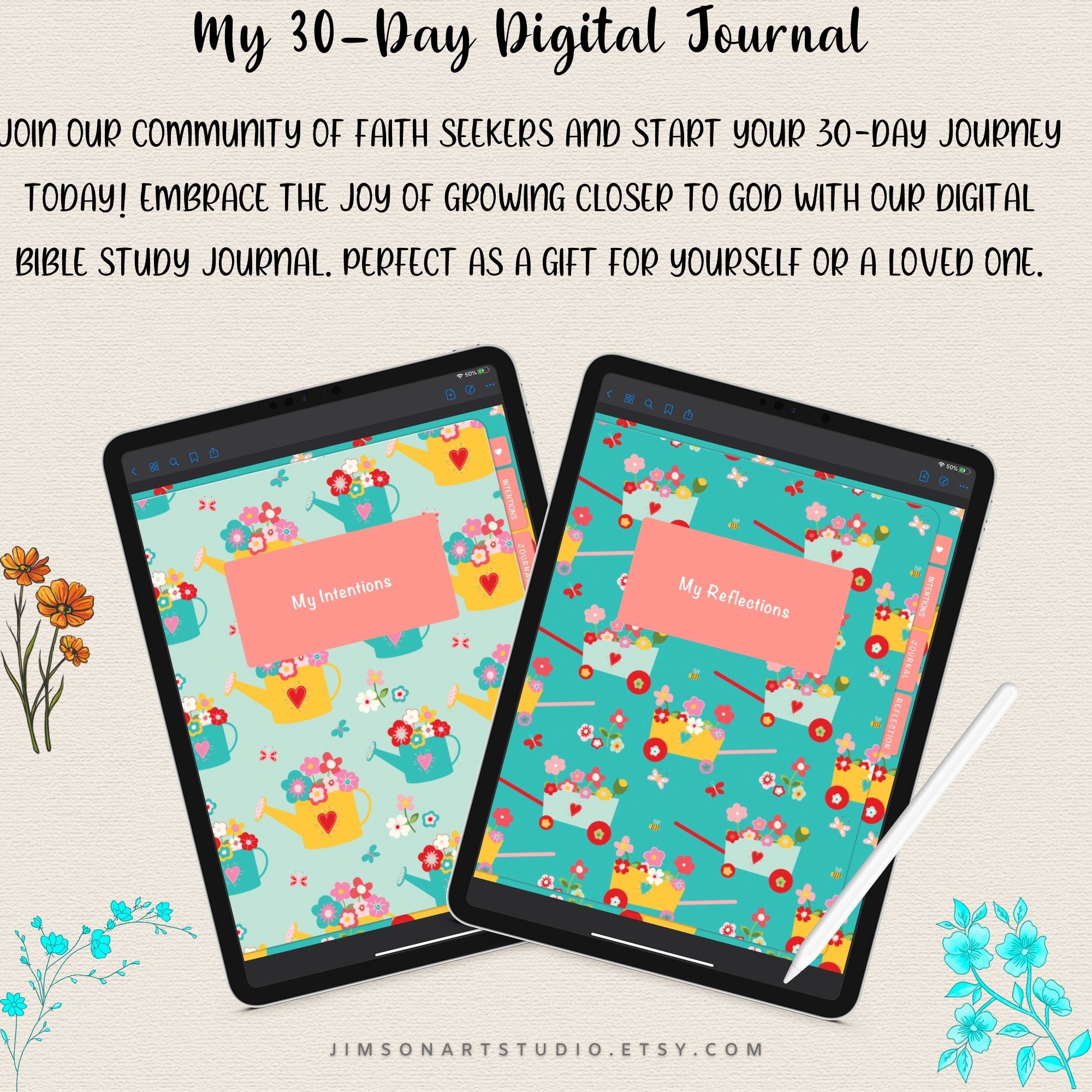 30 Day Journal Bible Study, Faith Journal, Bible Study Journal ...