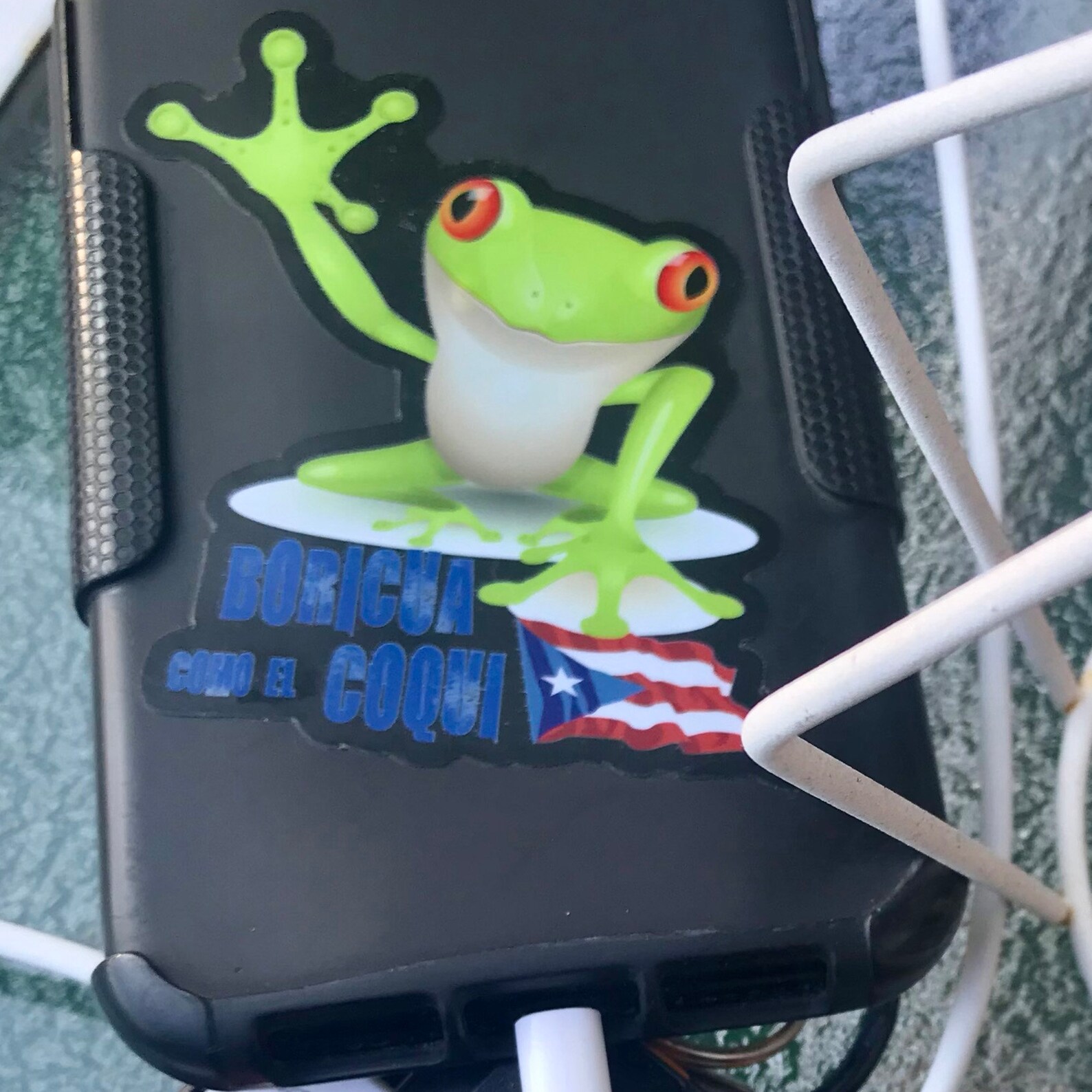 Boricua Como El Coqui frog Stickers, Puerto Rico Sticker, Coqui ...