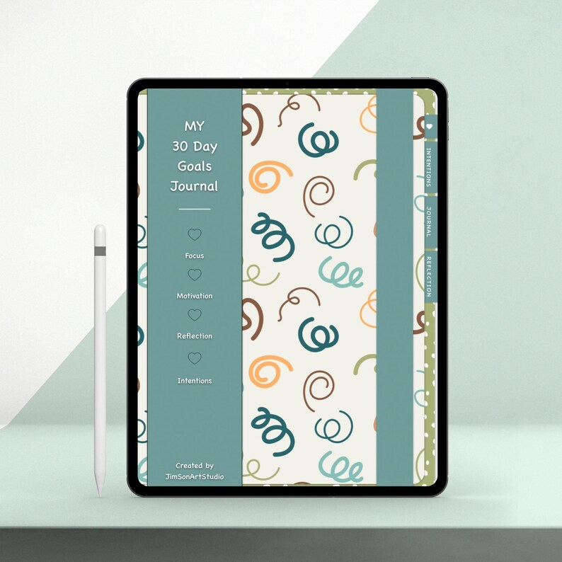 Digital Journal 30 Day Goals Planning | Compatible With Goodnotes ...