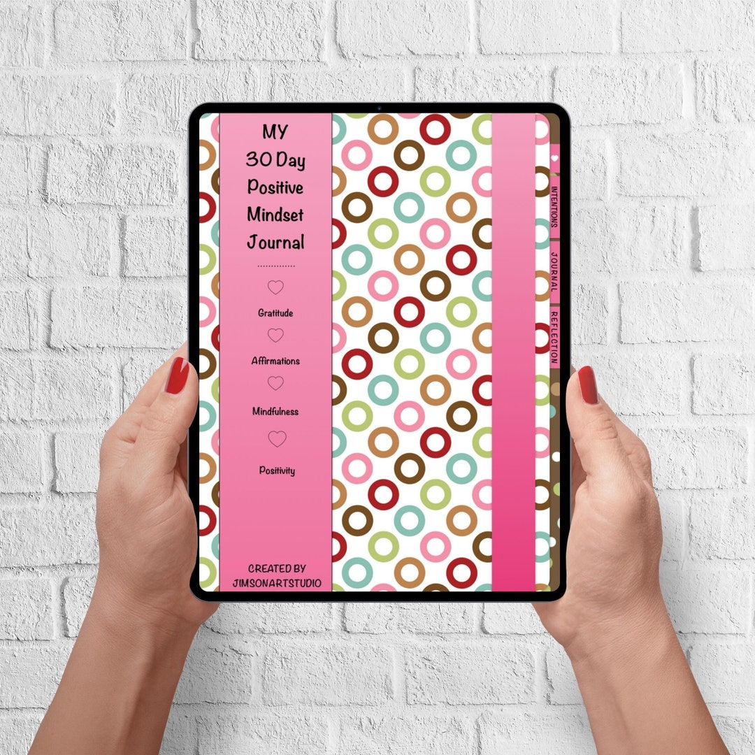 30-day Positive Mindset Digital Journal: Intentions & Reflection (PDF ...