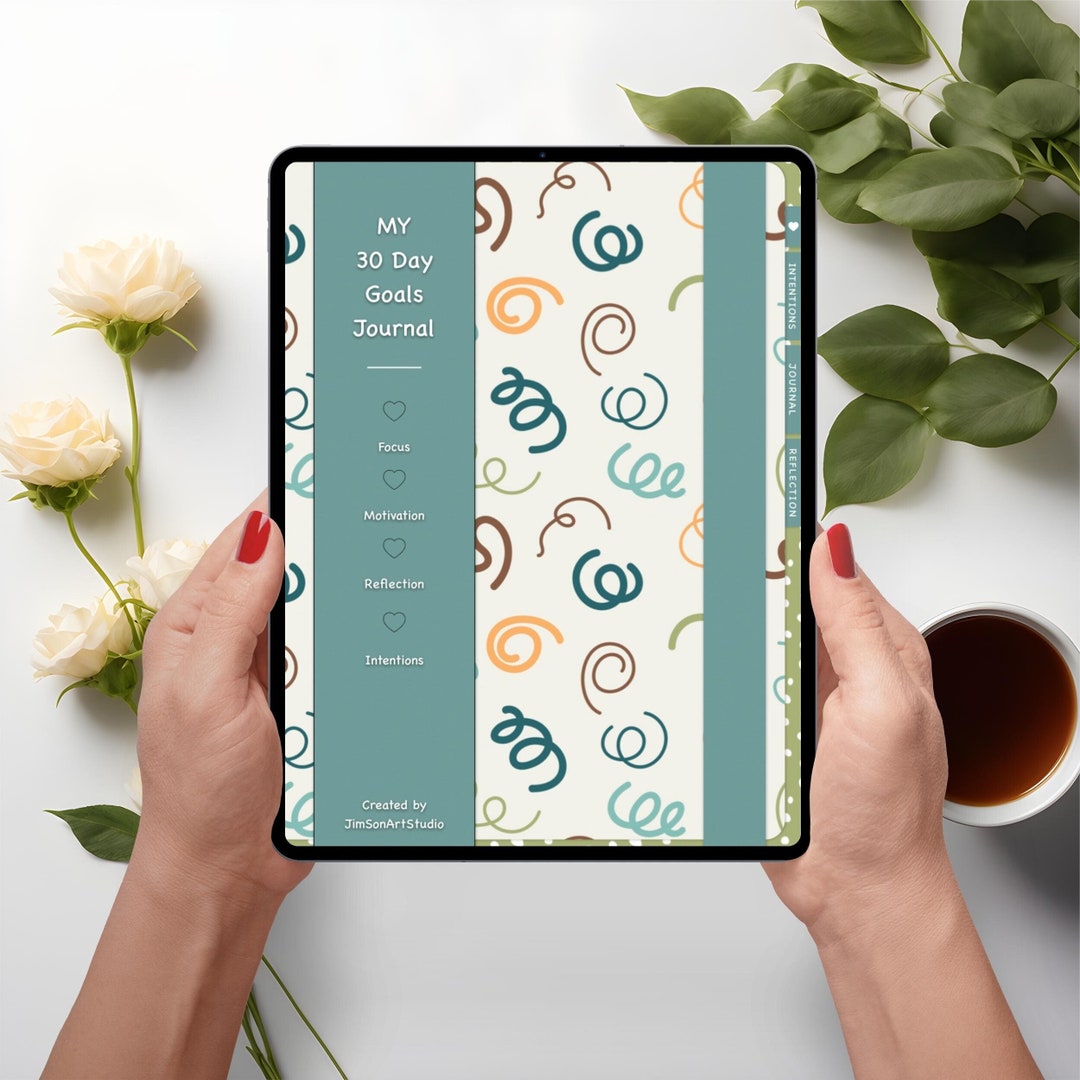 Digital Journal 30 Day Goals Planning | Compatible With Goodnotes ...