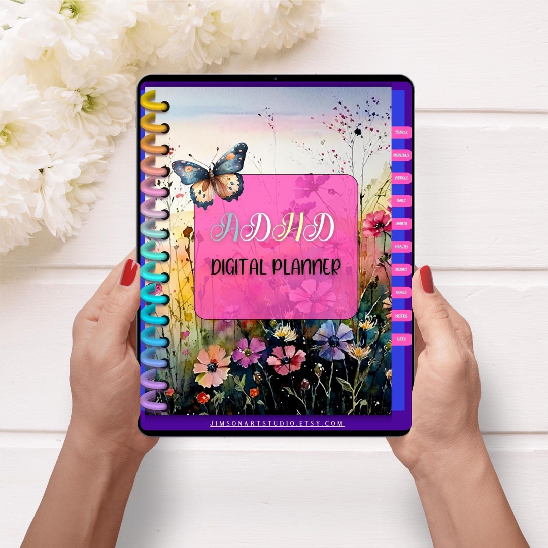 Digital Planner Adult ADHD | Journaling for Goodnotes PDF Download ...