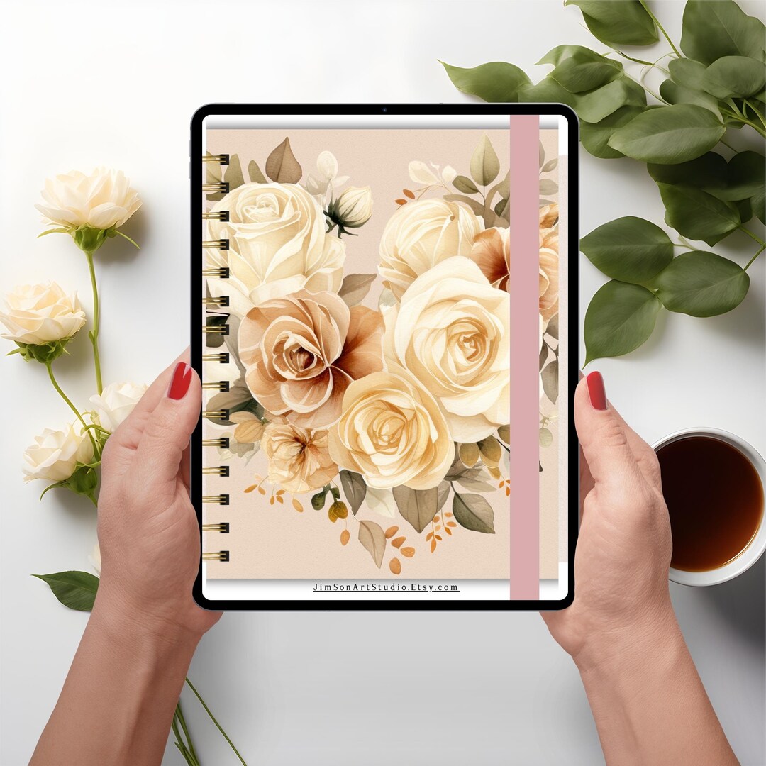 Floral Wedding Digital Planner: Budget & Journal (PDF Download) - Etsy